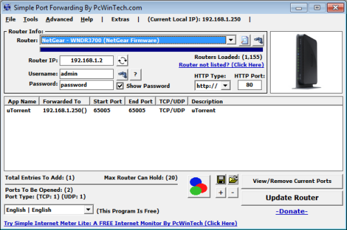 Forward ports easily with Simple Port Forwarding